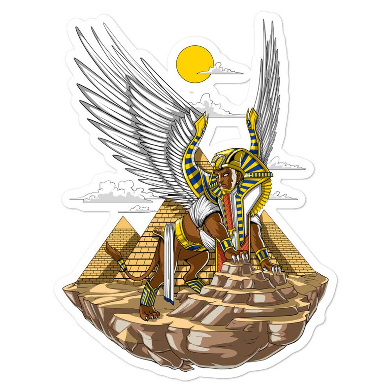 Egyptian Pyramids Sphinx Sticker Egyptian Sphinx Gift | Etsy