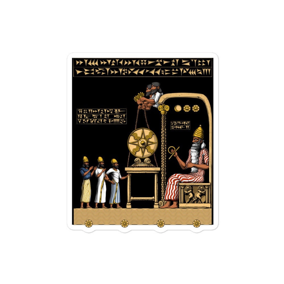 Anunnaki Sticker - Sumerian Mythology Gods Sticker - Ancient ...