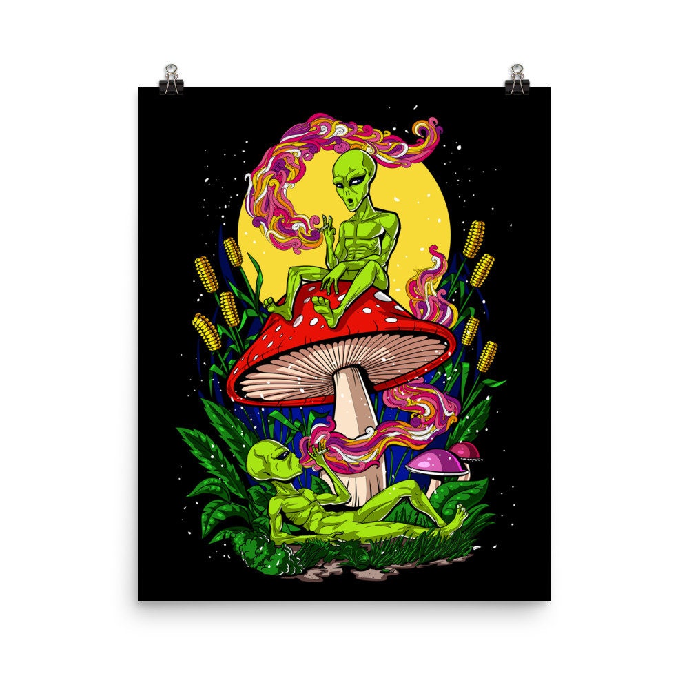 Shroom And Weed Drawings