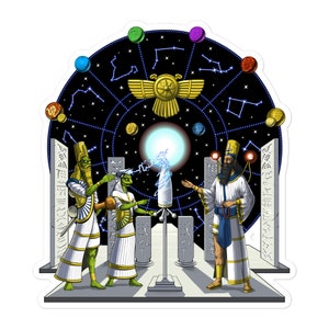 Anunnaki Aliens Sticker Sumerian Mythology Gods Sticker - Etsy