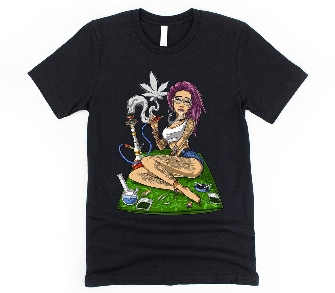 Hippie Stoner Shirt, Weed T-shirt, Cannabis Shirts, Marijuana Shirt, Ganja Tee, Stoner Outfit ...