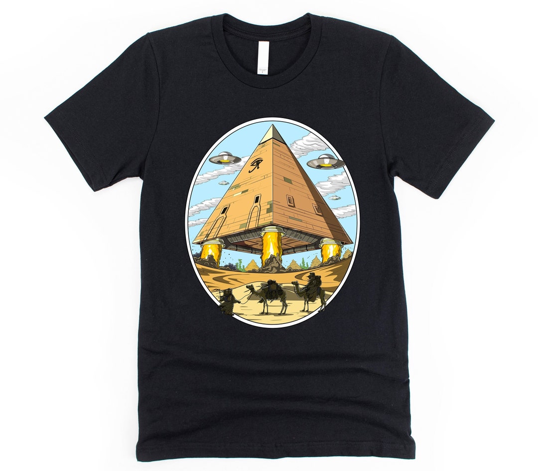 Alien Egyptian Pyramids Shirt Alien Abduction Shirt Mens UFO Tee ...