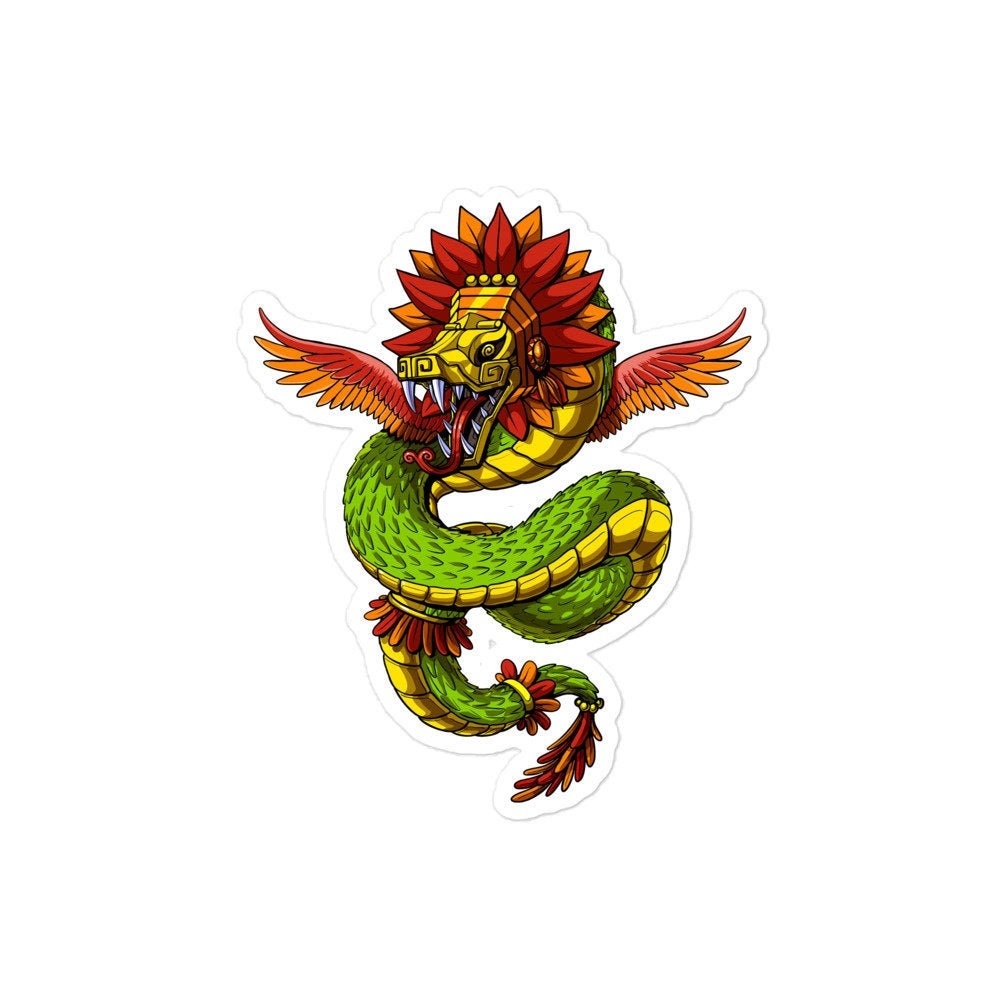 Quetzalcoatl Aztec God Sticker Aztec Mythology Stickers - Etsy