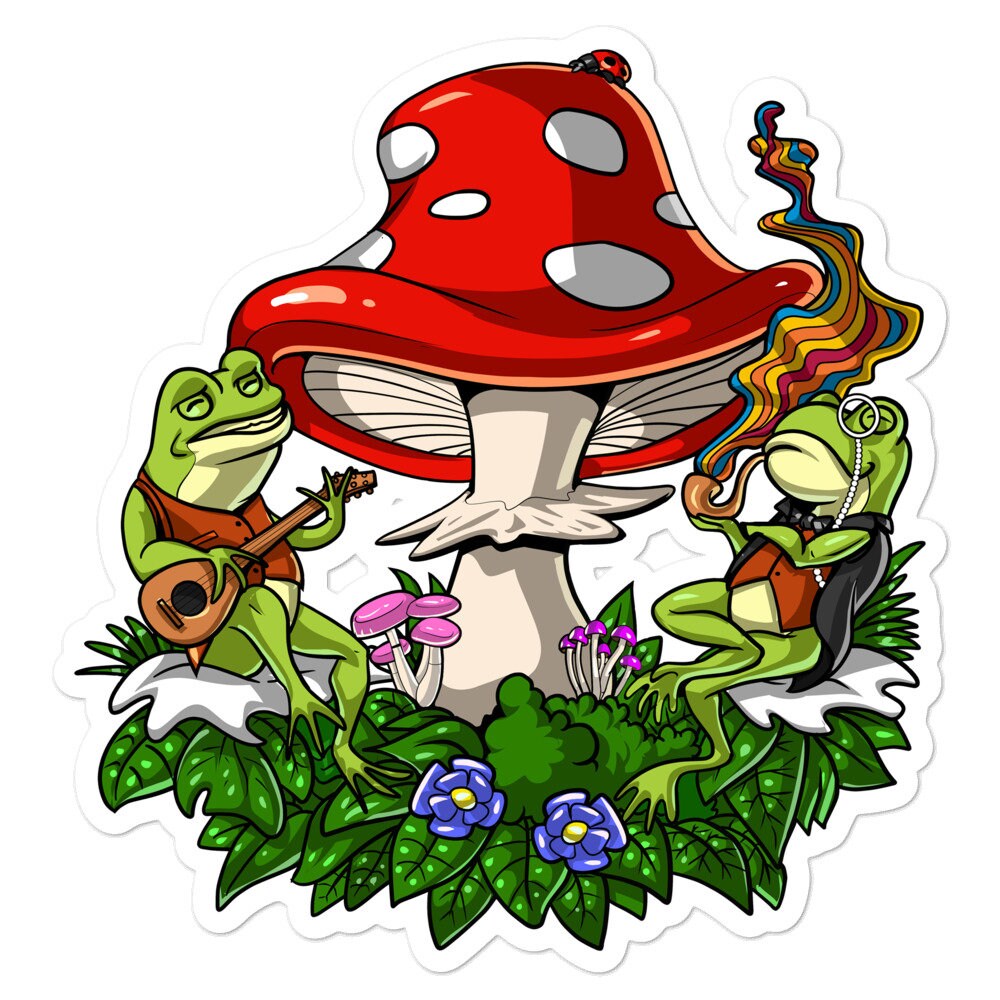 Papercraft Embellishments frog & shrooms sticker etna.com.pe