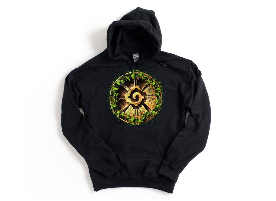 Aztec Symbol Hoodie Mayan Symbol Hoodie Ancient Aztec - Etsy