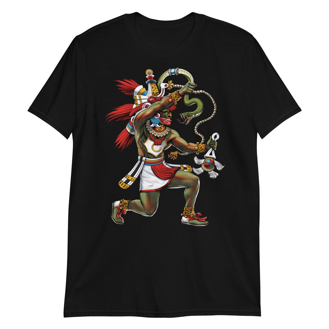 Quetzalcoatl Aztec God T-shirt, Aztec Mythology Shirt, Ancient Mayan ...