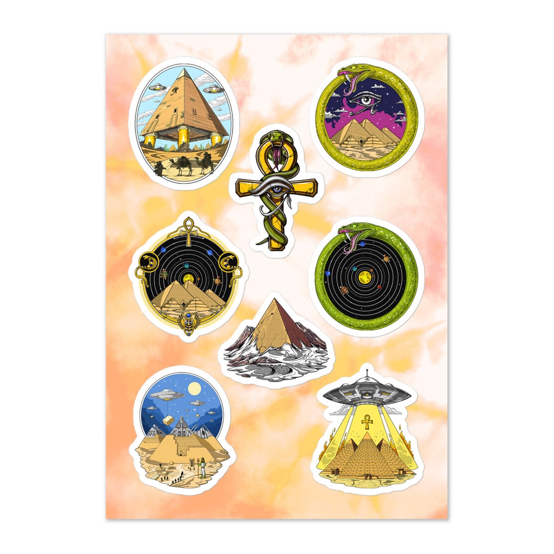 Egyptian Pyramids Sticker Sheet Ancient Egypt Sticker Bundle Egyptian ...