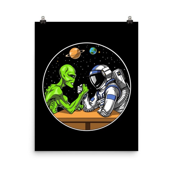 Astronauts And Aliens Art