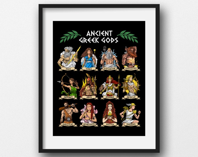 Greek Mythology Gods Sticker Ancient Greece Decals Greek | Etsy