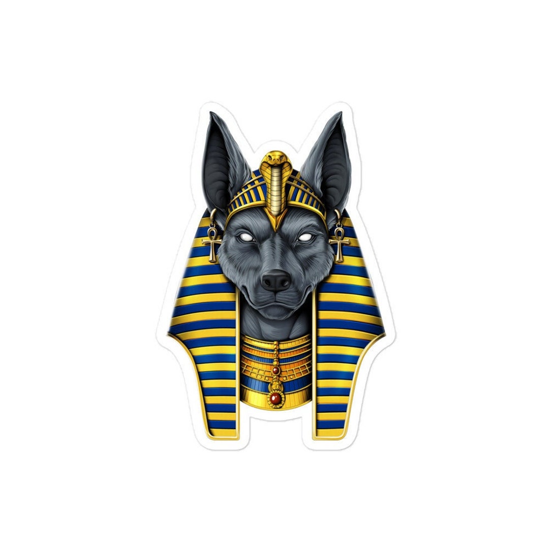 Anubis Egyptian God Sticker, Egyptian Mythology Sticker, Ancient Egypt ...