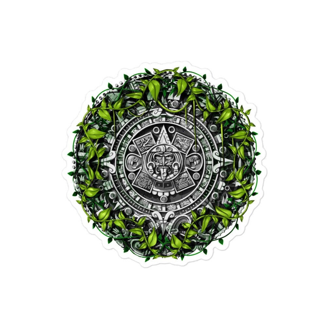Aztec Calendar Sticker, Mayan Symbol Sticker, Aztec Decals, Mexican ...