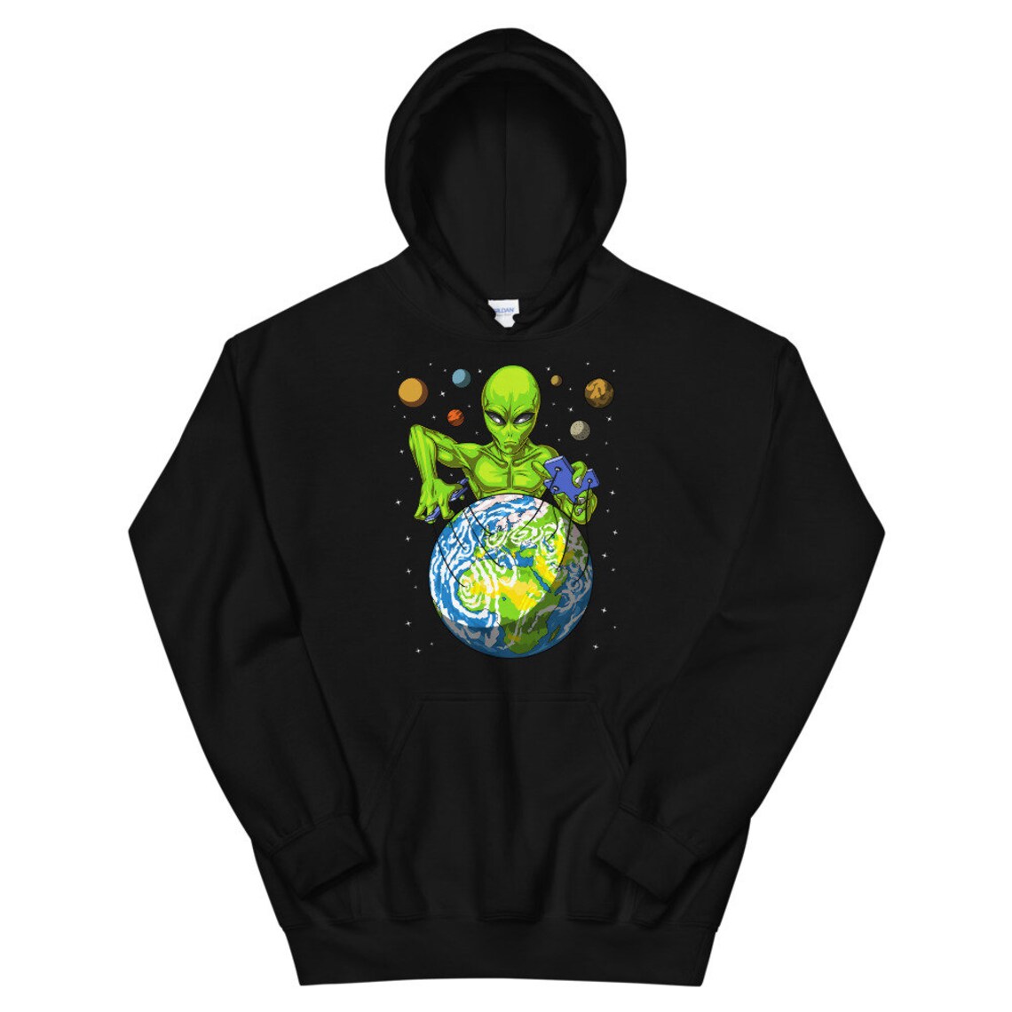Space Alien Puppeteer Hoodie Alien Mens Hoodie - Etsy