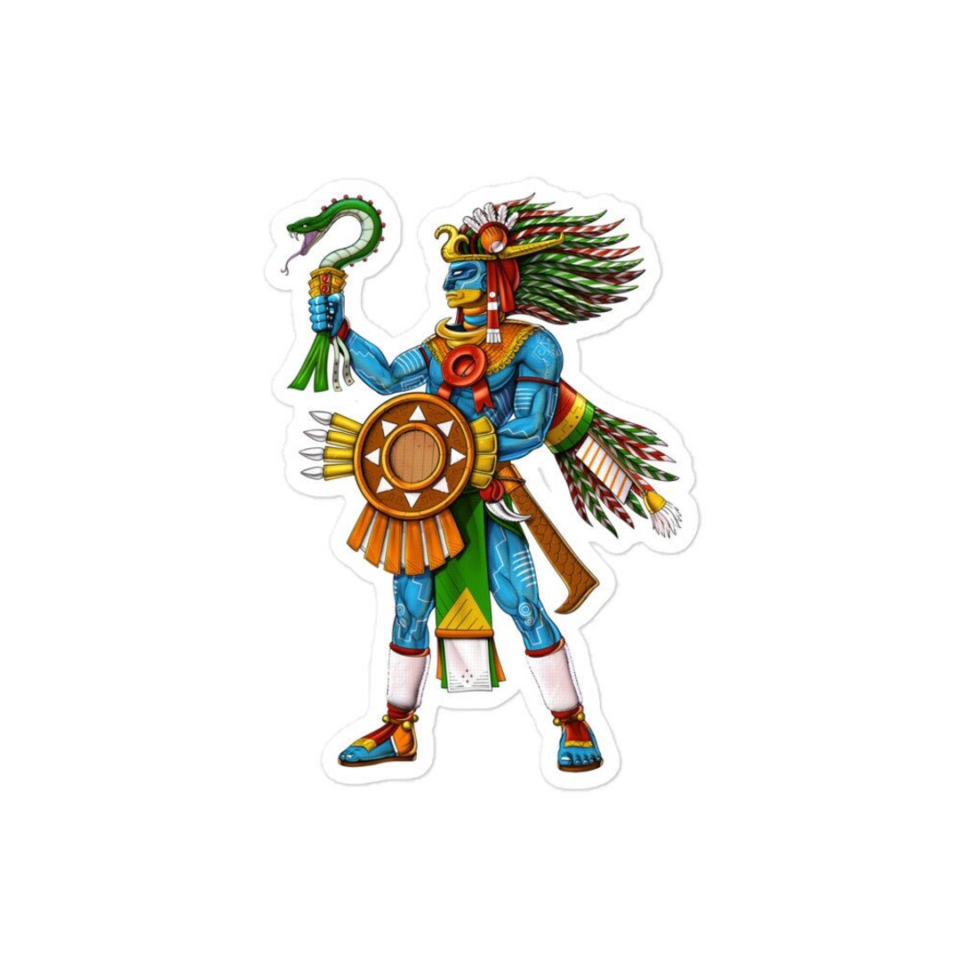 Huitzilopotchli Aztec Mythology God Sticker, Aztec Unisex Sticker ...