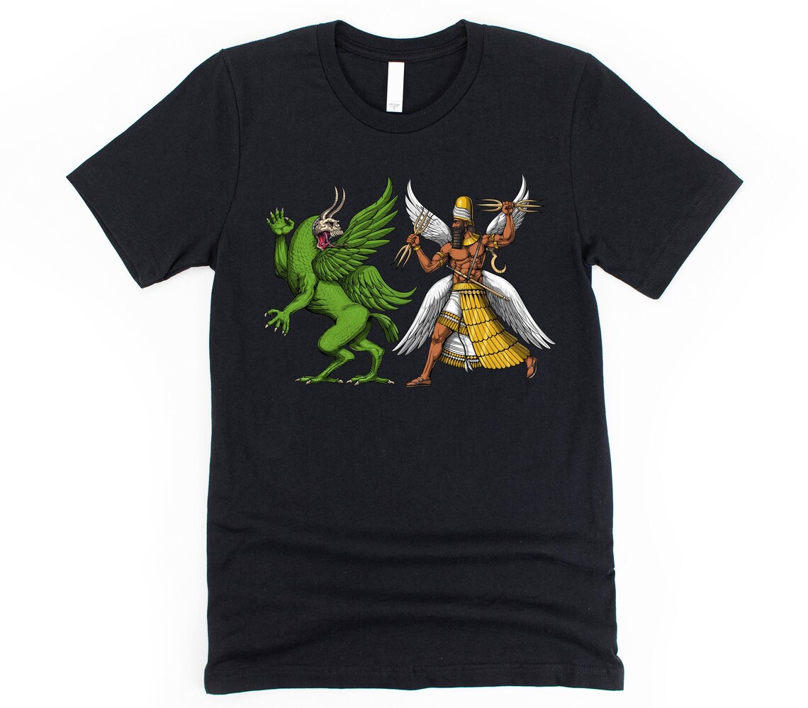 Marduk Vs Tiamat Aliens Shirt Babylonian Sumerian Mythology - Etsy