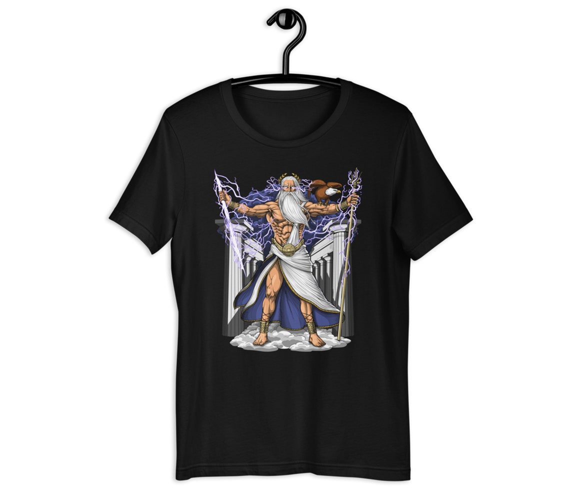 Greek God Zeus T-shirt Ancient Greek Mythology Tee Ancient | Etsy