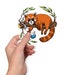 Red Panda Bear Smoking Weed Sticker Hippie Stoner Stickers - Etsy
