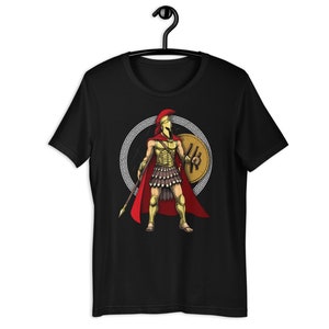 Spartan Warrior T-shirt Ancient Greek Tee Spartan Fighter Shirt Roman ...