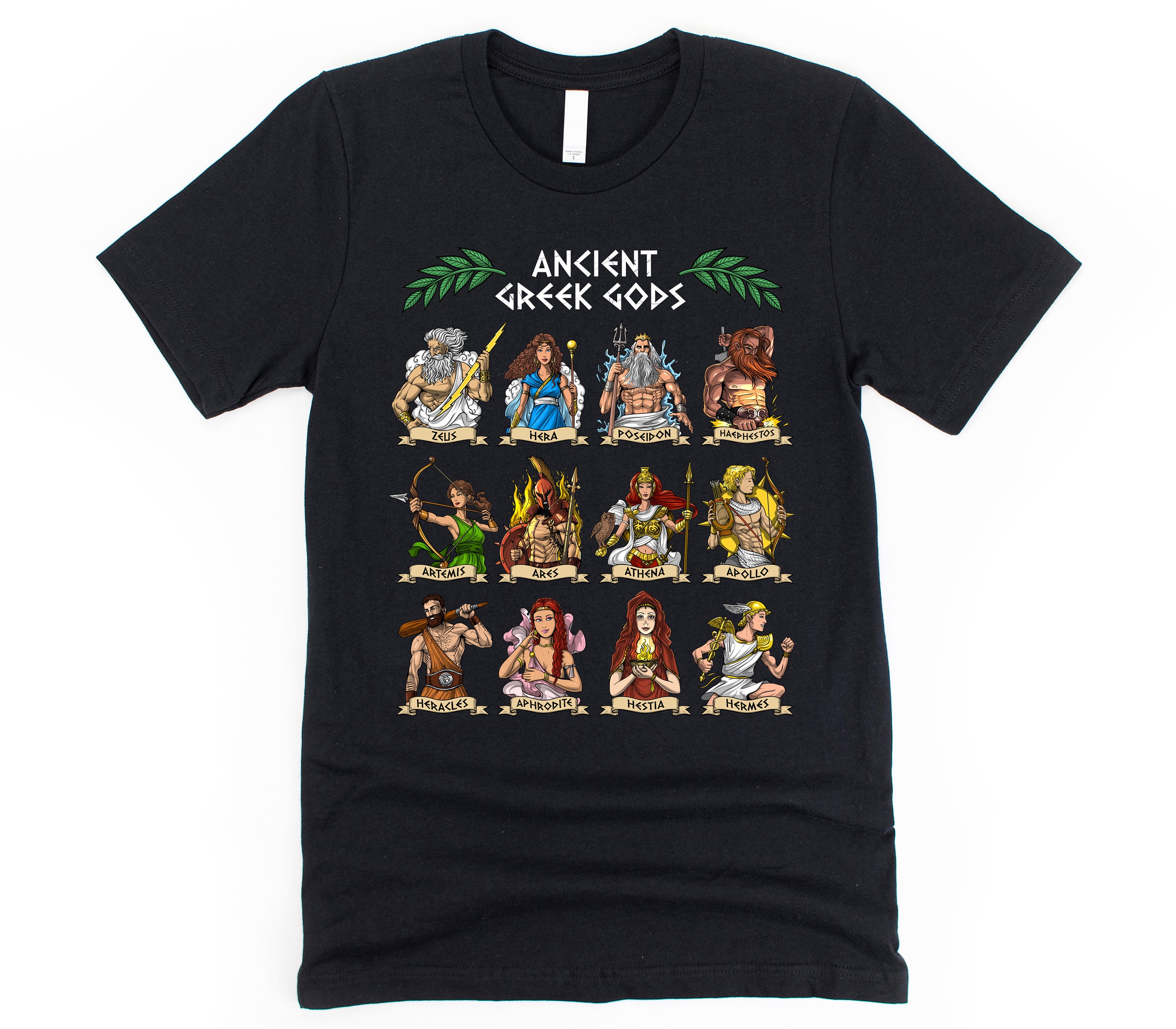 Greek Mythology Gods T-shirt Ancient Greece Tee Greek | Etsy