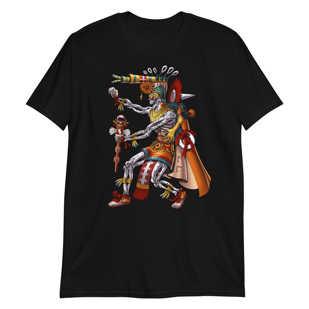 Aztec God Mictlantecuhtli T-shirt, Aztec Mythology Shirt, Aztec Gods ...