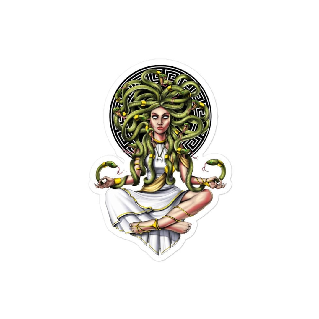 Medusa Sticker, Greek Mythology Sticker, Greek Goddess Sticker, Medusa ...