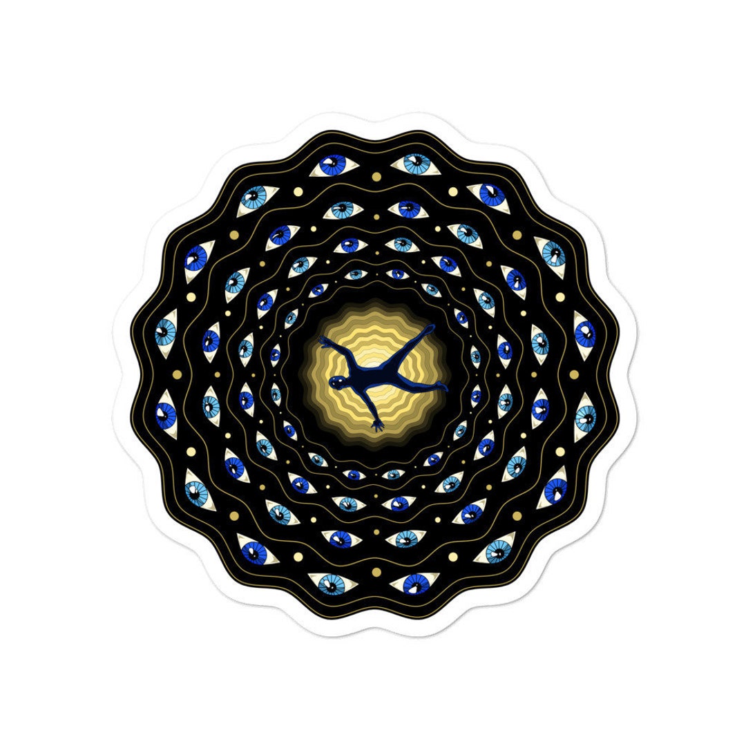 Psychedelic Sticker - Trippy Stickers - Psychedelic Decal - Psychedelic ...