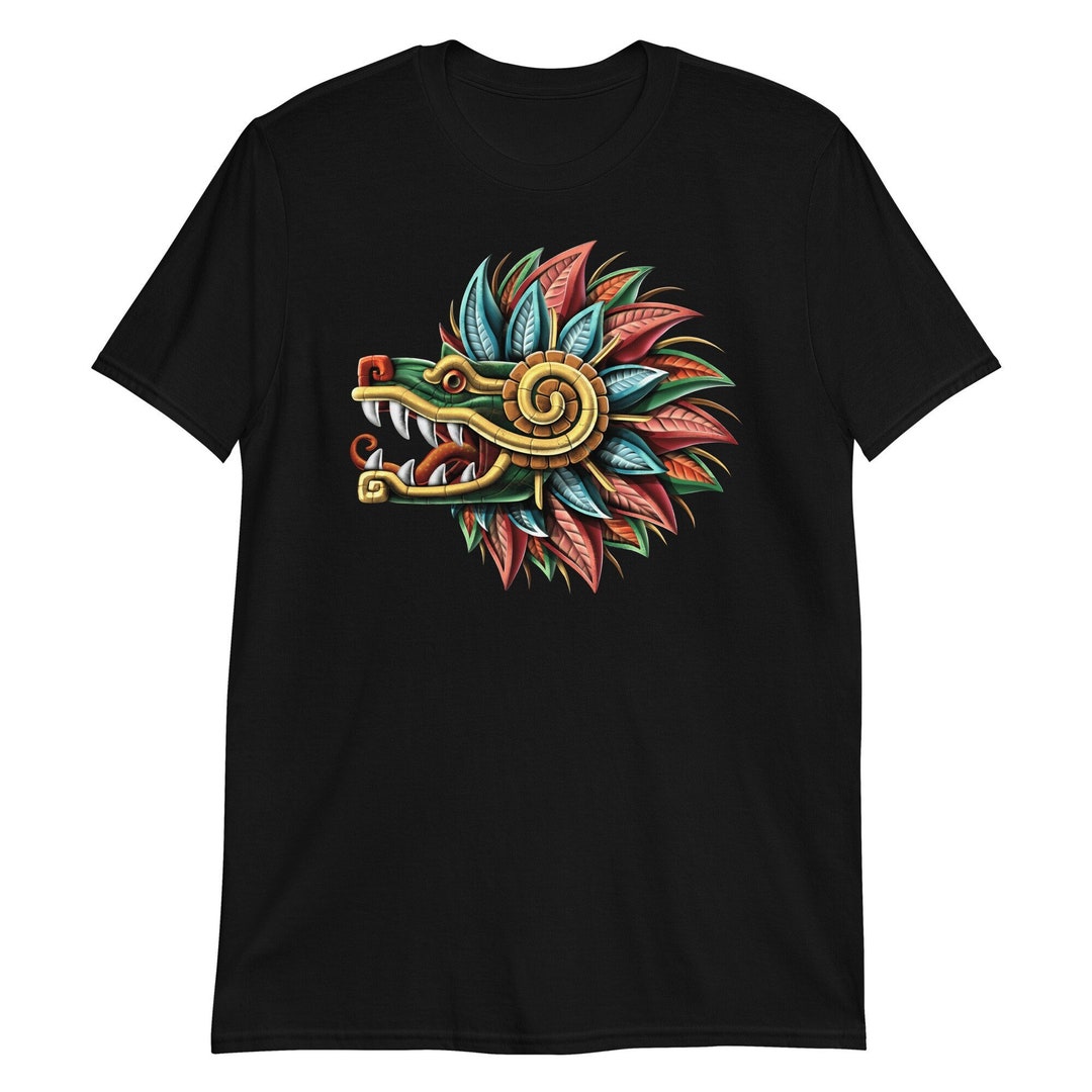 Quetzalcoatl Aztec God T-shirt, Aztec Mythology Shirt, Ancient Mayan ...