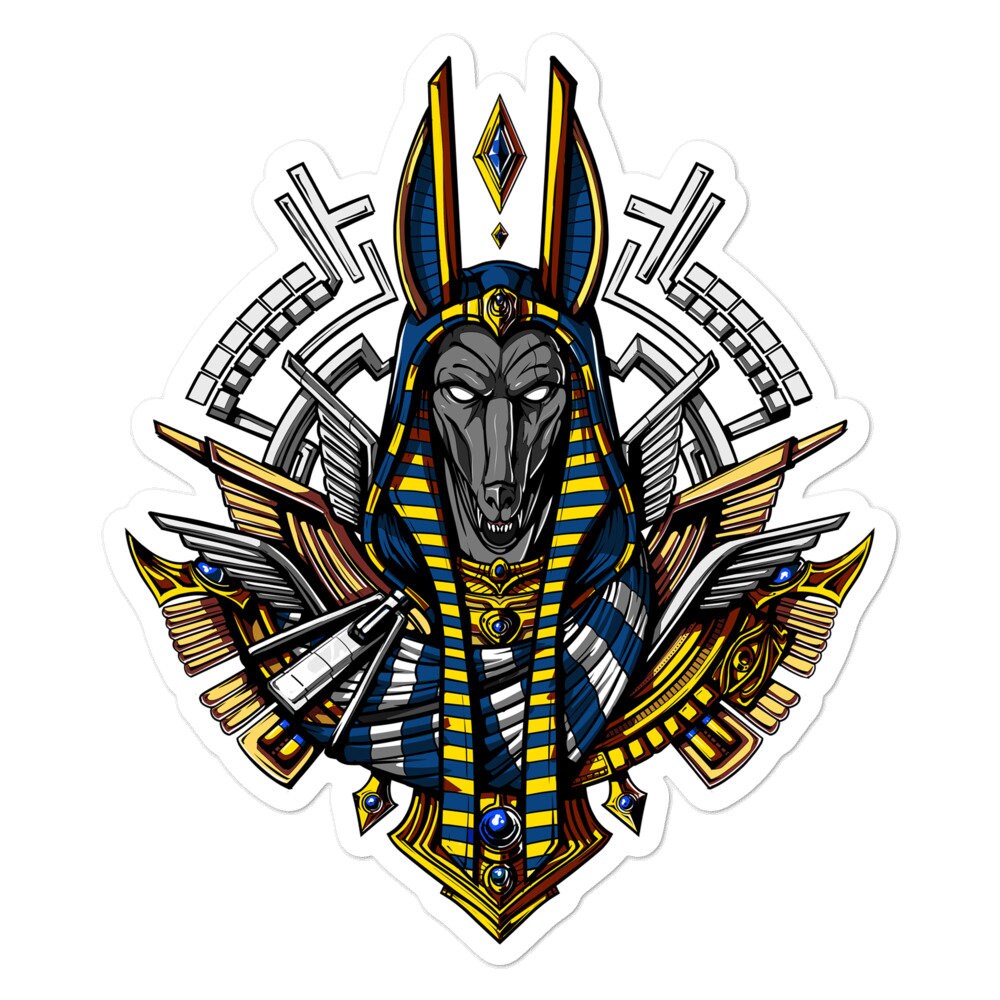 Egyptian God Anubis Sticker Ancient Egyptian Mythology Gifts - Etsy