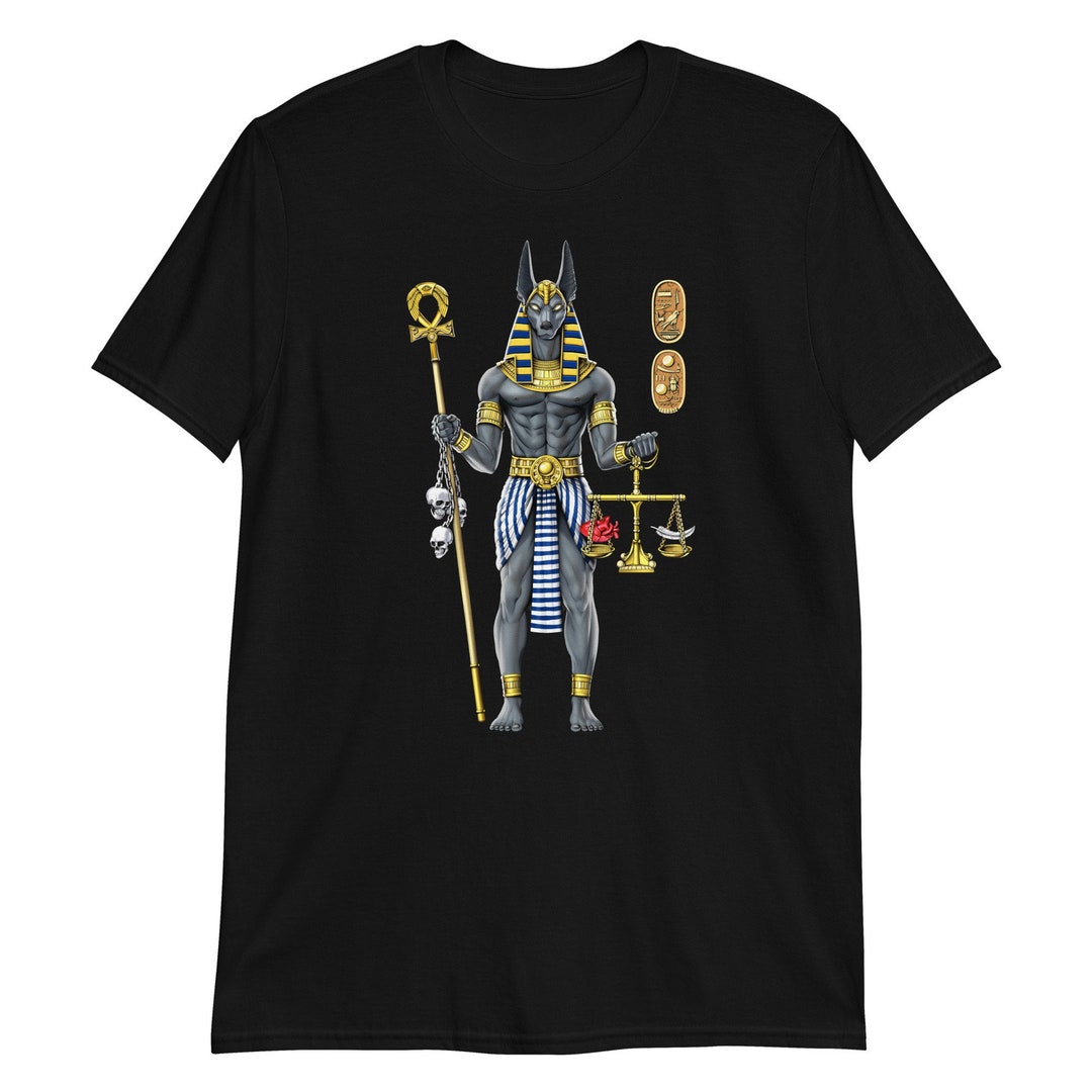 Anubis Egyptian God Shirt, Egyptian Mythology T-shirt, Ancient Egypt ...