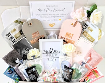 Luxury Wedding Hamper/personalised Wedding Frame/pamper Hamper/mr and ...
