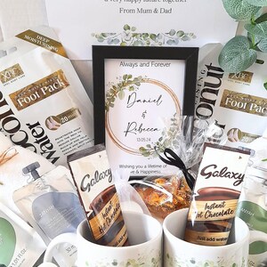Luxury Wedding Hamper/personalised Wedding Frame/pamper Hamper/mr and ...