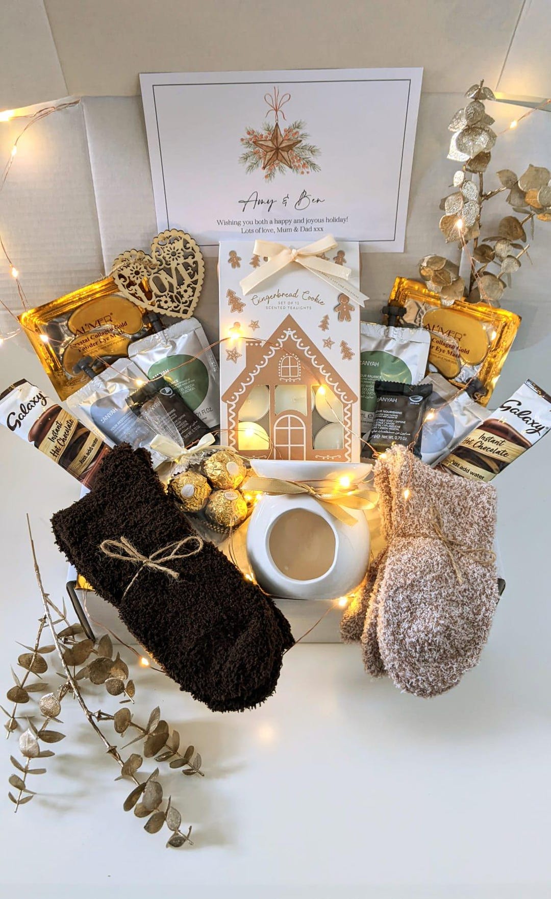 Luxury Couples Cosy Spa Gift Hamper/cosy Night In/his and Hers Cosy ...