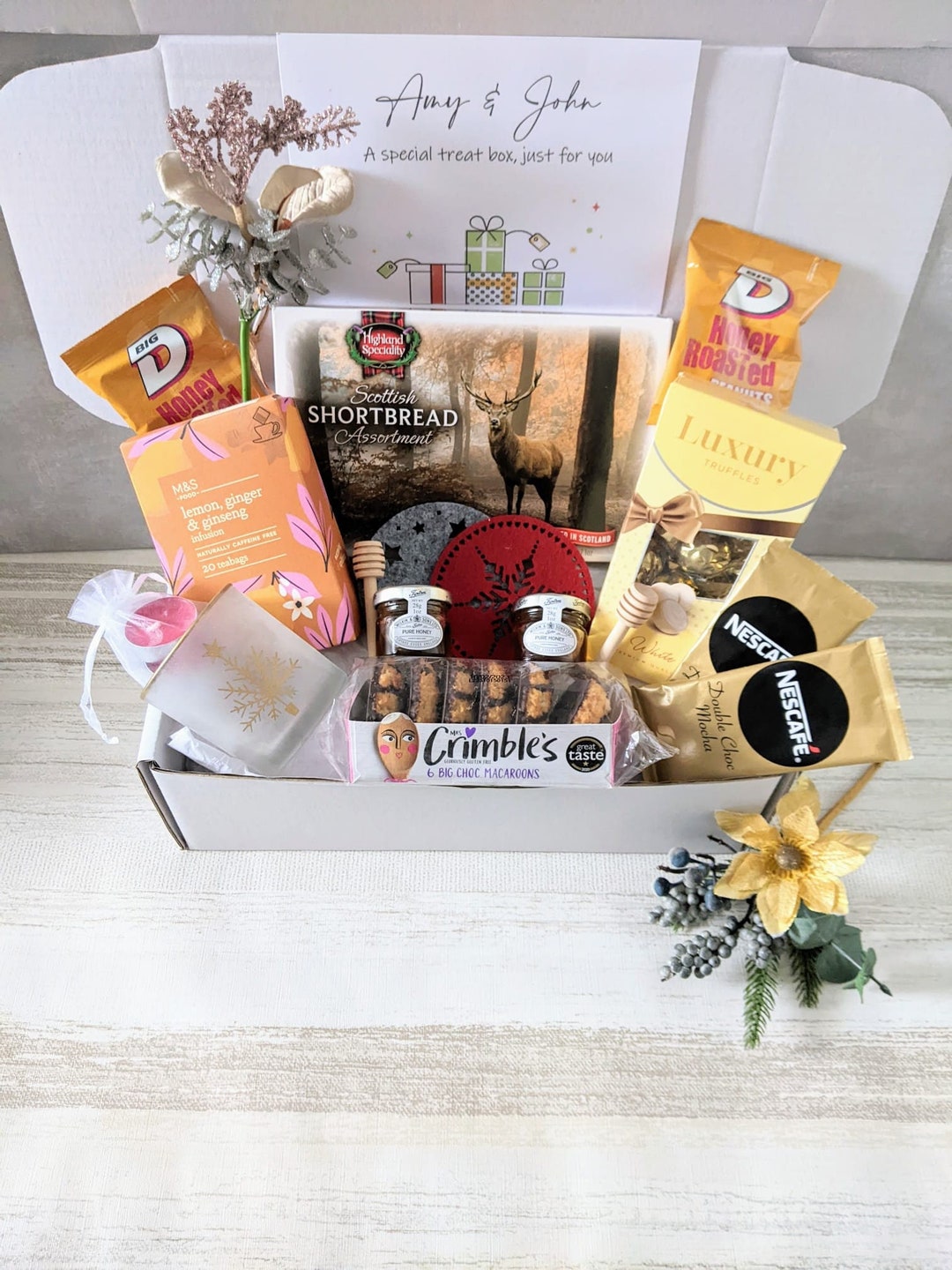 Luxury Couples Food Hamper/anniversary/october Birthday/new Home/his ...