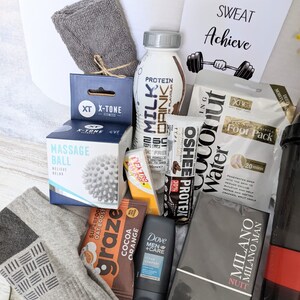 Mens Fitness Fuel Box/pamper Hamper/gift for Him/mens October Birthday ...