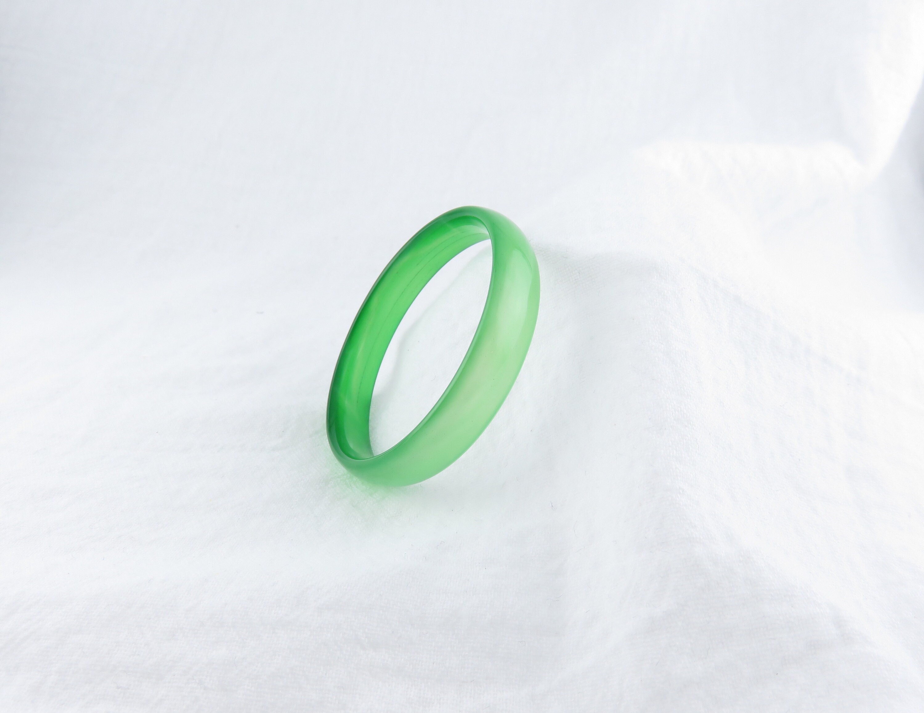 Green Jade Bangles for Kids, 5.5", Kid's Bangles / Apple Green Bangle ...