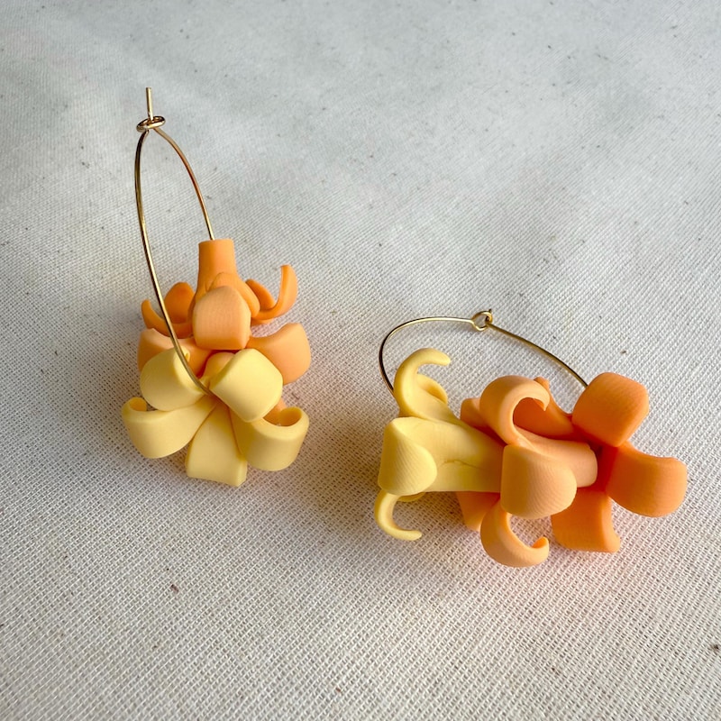 Hawaii Gold Hoop Earrings - Etsy