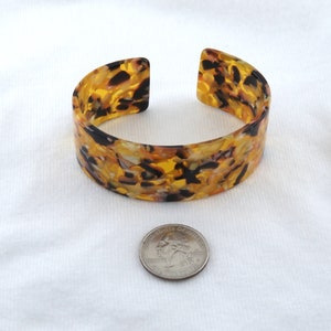 Tortoise Shell Acrylic Brown Bangle / Turtle Shell Design, Thick Bangle ...