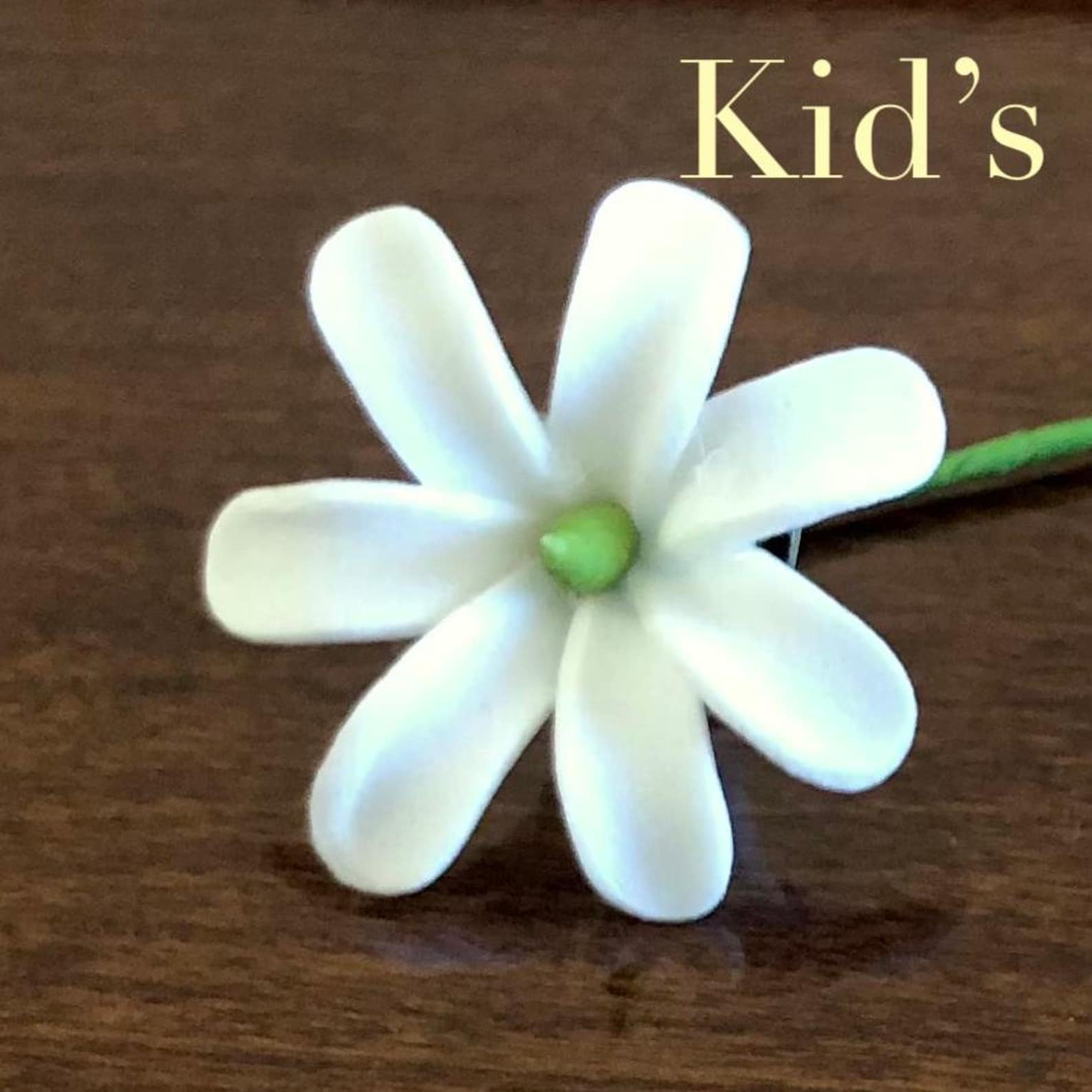 Tiare Foam Flower, Ear Flower, Hair Pick / Adult Size 2.5 Kid's Size 1. ...