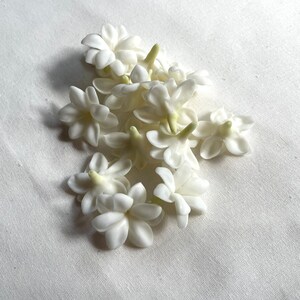Blooming Pikake Clay Flowers, White Pikake, Pikake Clay Flowers for ...