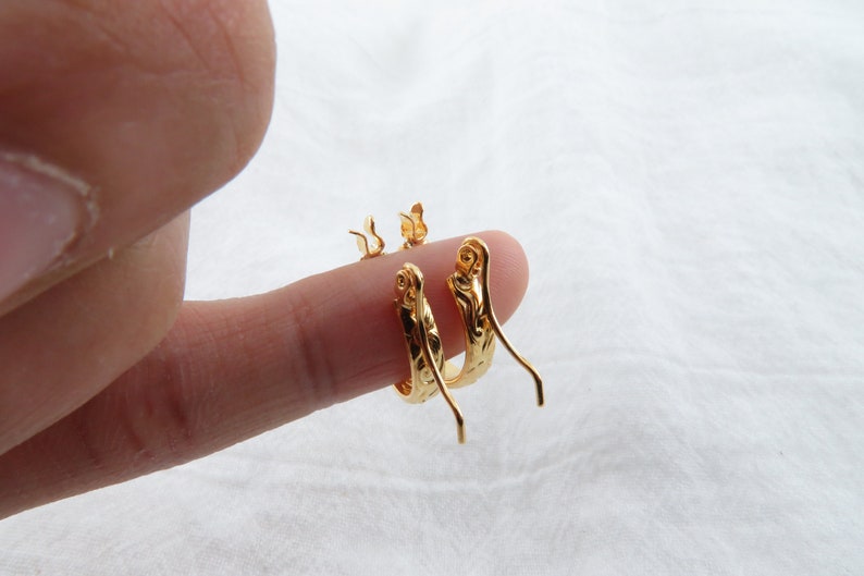3mm Huggies Small Hoop Earrings / 15mm Hoops Mini Cute Hawaiian ...