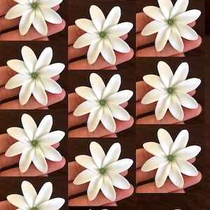Tiare Foam Flower, Ear Flower, Hair Pick / Adult Size 2.5" Kid's Size 1 ...