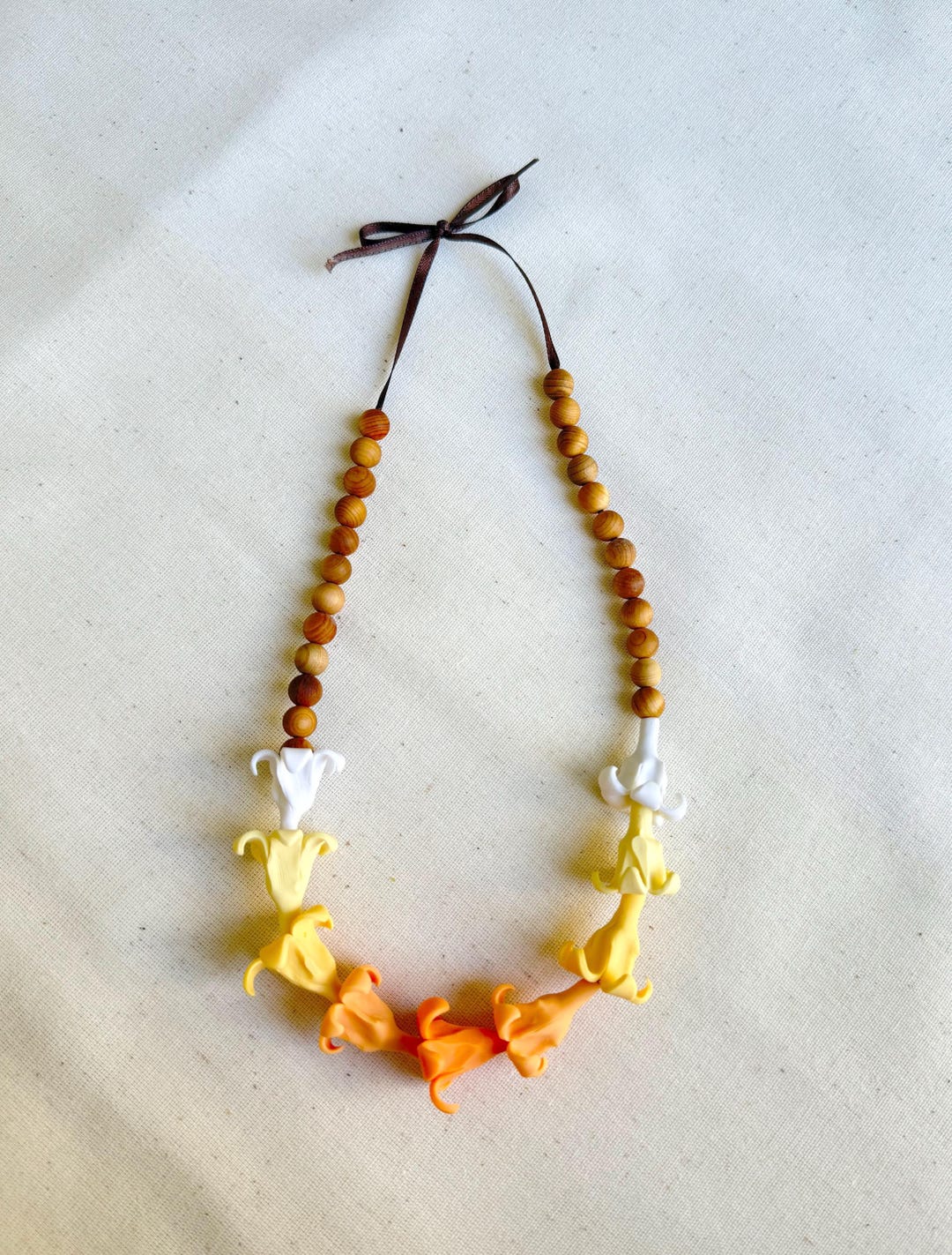 Orange Yellow Gradient Puakenikeni Flower With Sandalwood Hawaiian Car ...
