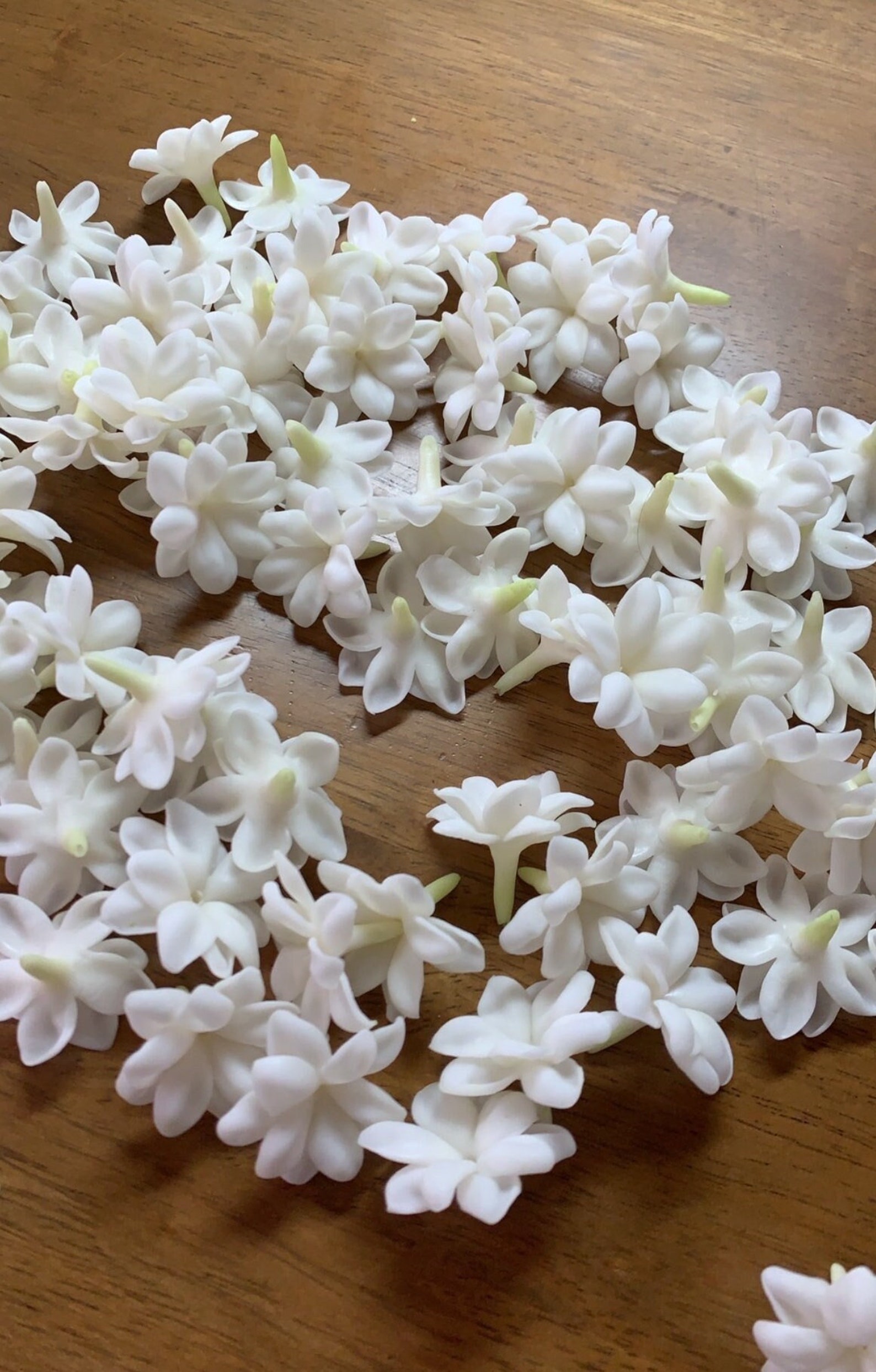 Blooming Pikake Clay Flowers, White Pikake, Pikake Clay Flowers for ...