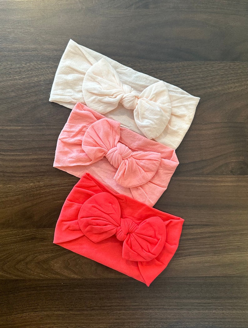 Soft Baby Bow Headbands, Head Band, Big Bow, Baby Girl Hair Bows ...