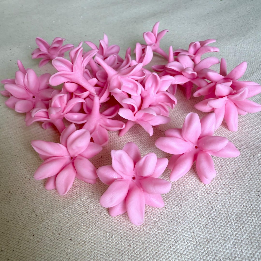 Blooming Pikake Clay Flowers, Pink Pikake, Pikake Clay Flowers for ...