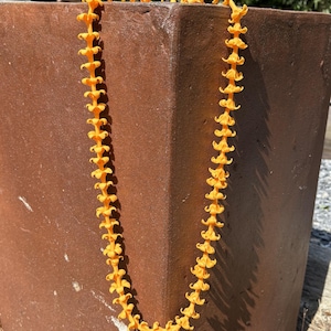 Handmade Natural Color Puakenikeni Flower Lei, Life-like Clay Flowers ...