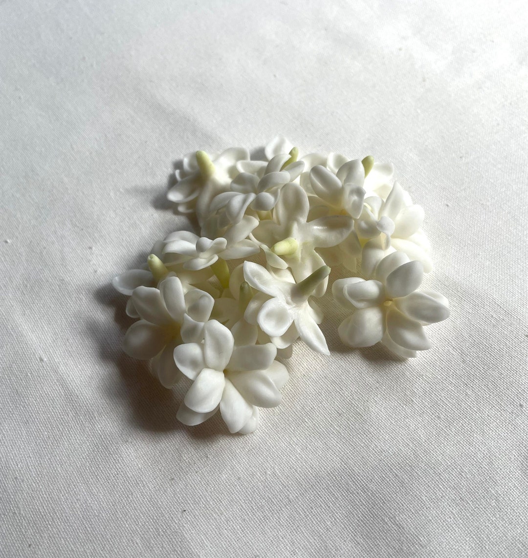 Blooming Pikake Clay Flowers, White Pikake, Pikake Clay Flowers for ...
