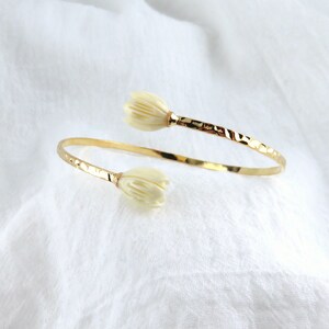 Pikake Cuff Bypass Bangle / Hawaiian Heirloom Design, Hamilton Gold ...