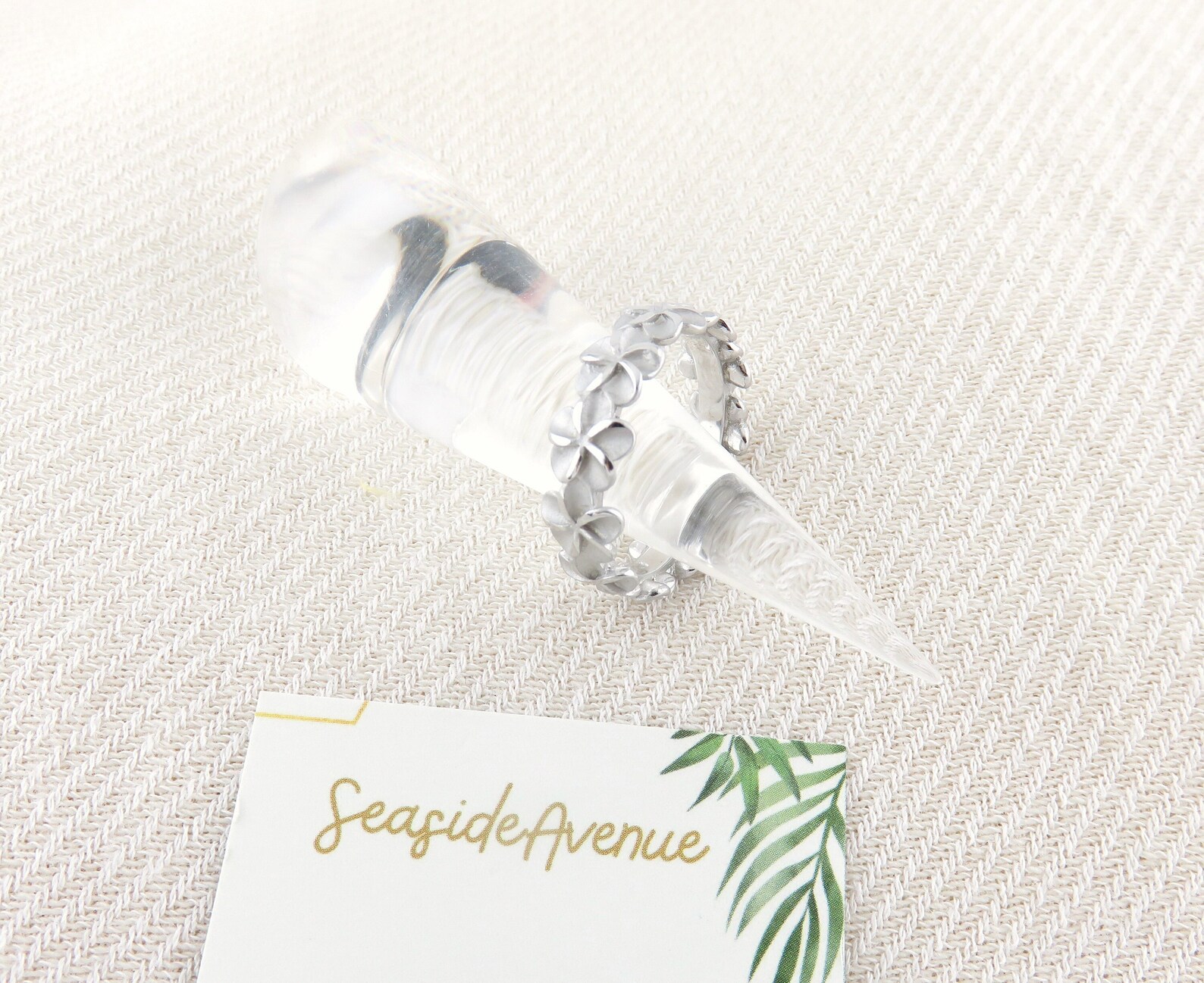 5mm Silver Plumeria Flower Band Lei Ring Minimalist Hawaiian - Etsy