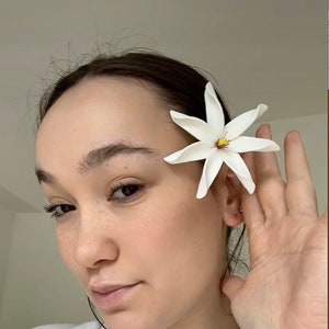 3" Tiare Foam Flower, Ear Flower, Tahitian Gardenia, Pinwheel Tiare ...