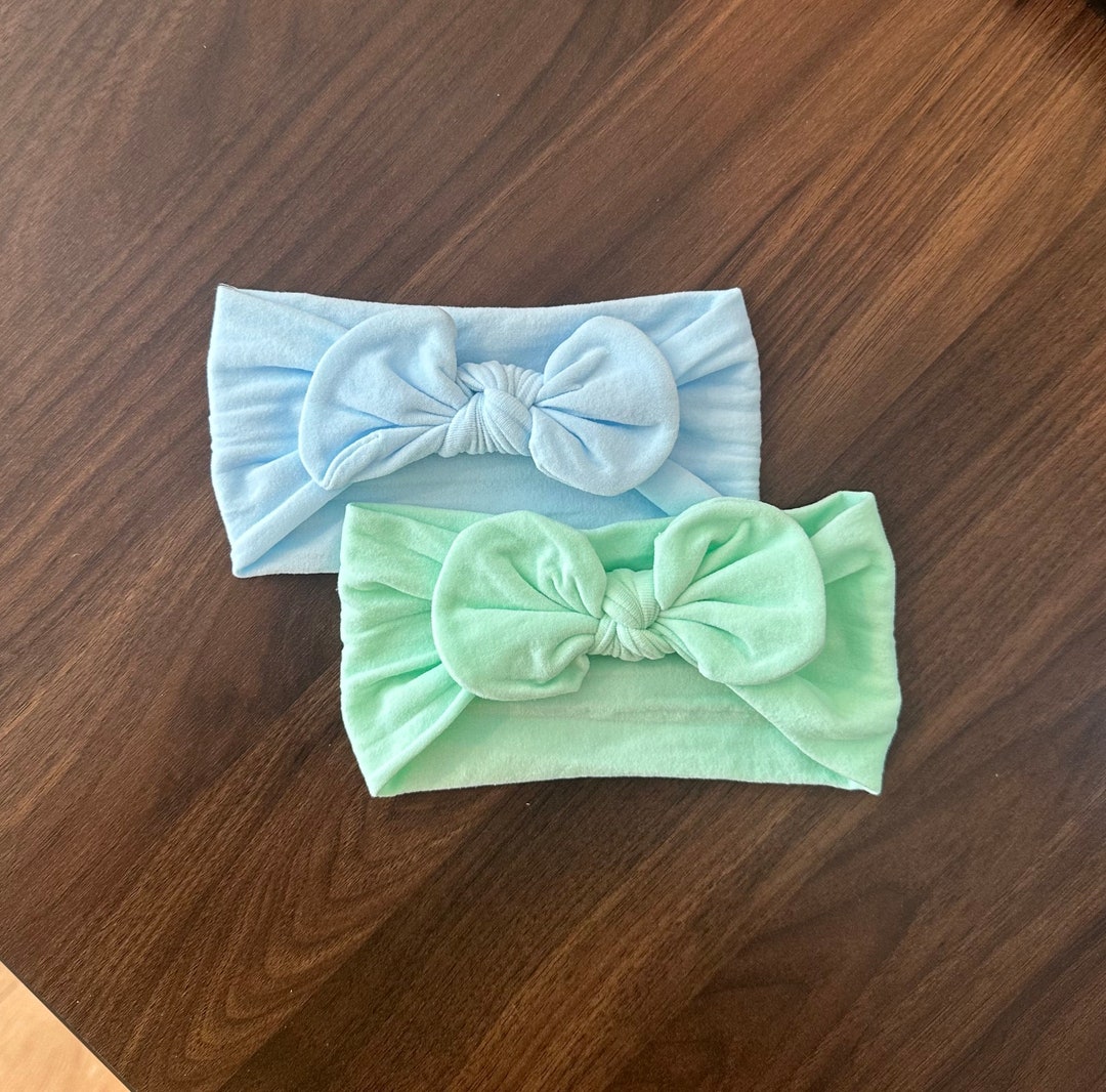 Soft Baby Bow Headbands, Pastel Colors, Head Band, Big Bow, Baby Girl ...
